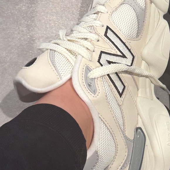 New Balance | Shoes | New Balance Cream And Gray Retro Sneakers | Poshmark